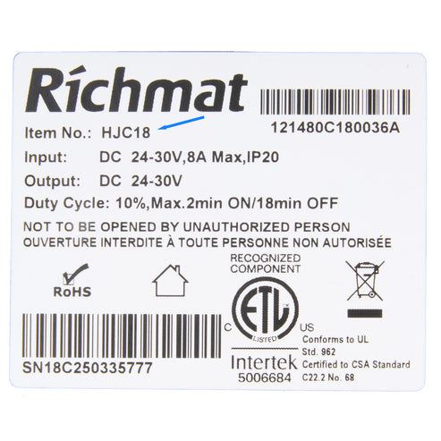 Richmat HJC18 Control Box Junction Box for Adjustable Bed Base – Life ...