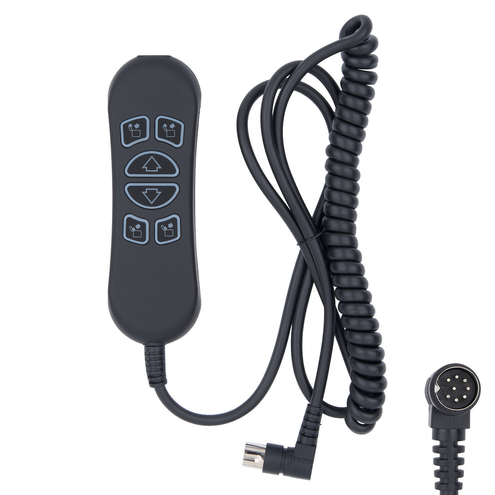 6-Button Remote Controller with 90° 8-Pin Plug & USB for Lift Recliner ...