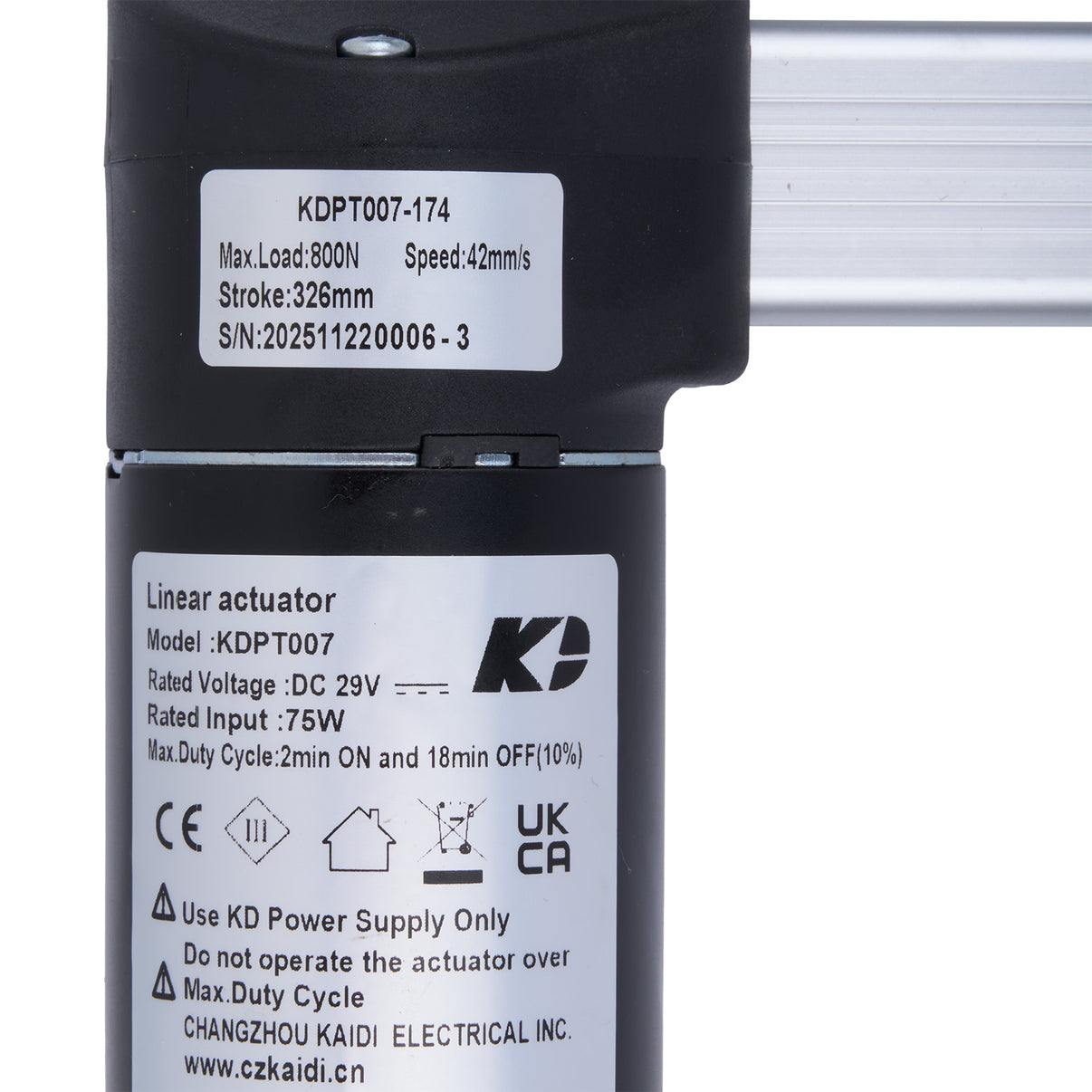 KAIDI KDPT007-174 Linear Actuator for Recliner/Lift Chair – Life Easy ...