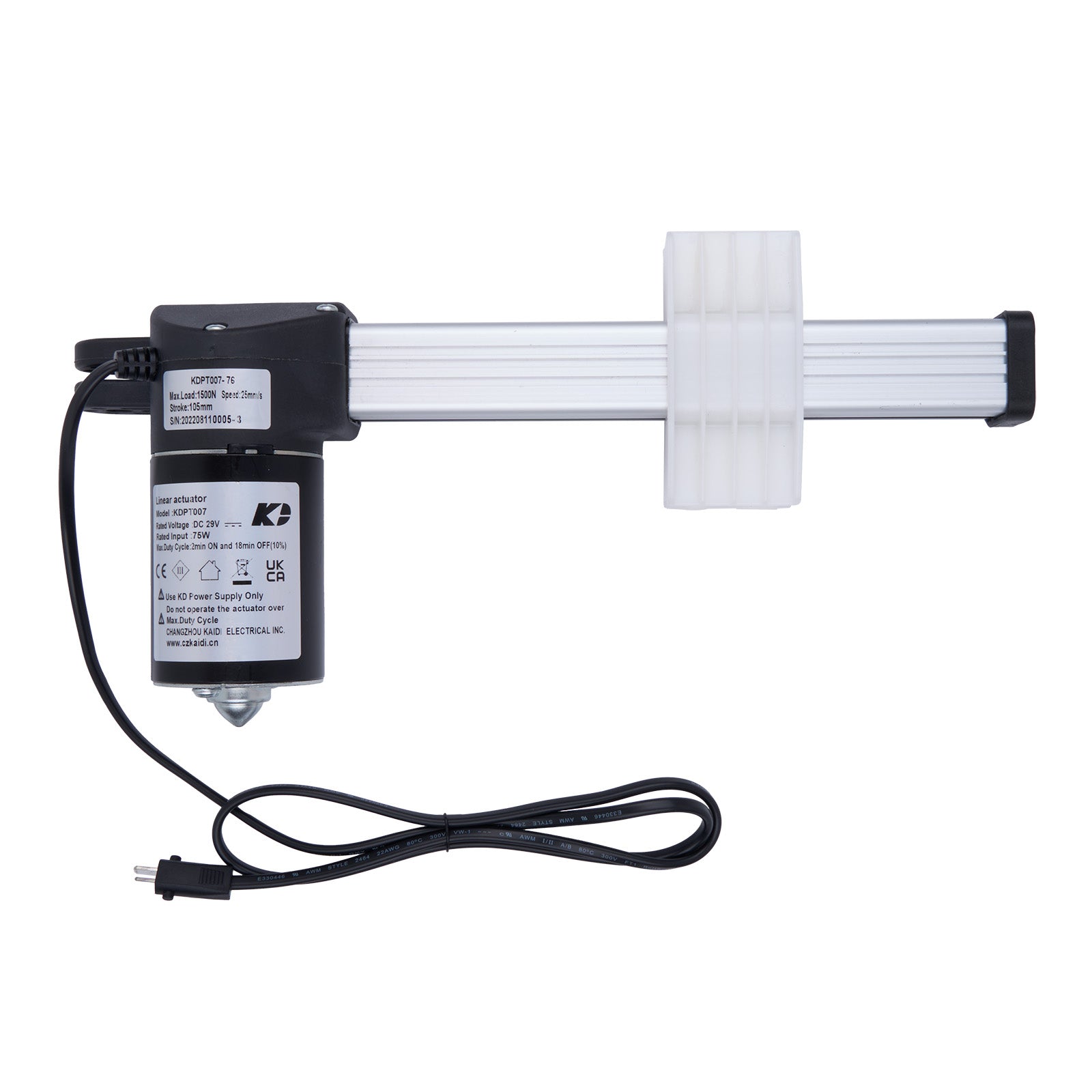KAIDI KDPT007-76 Linear Actuator for Recliner/Lift Chair – Life Easy Supply