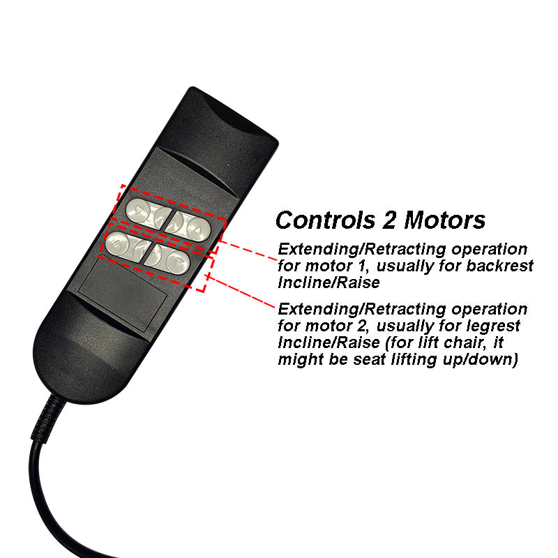 Universal Replacement Remote Control Switch for Power Recliner Lift Ch ...